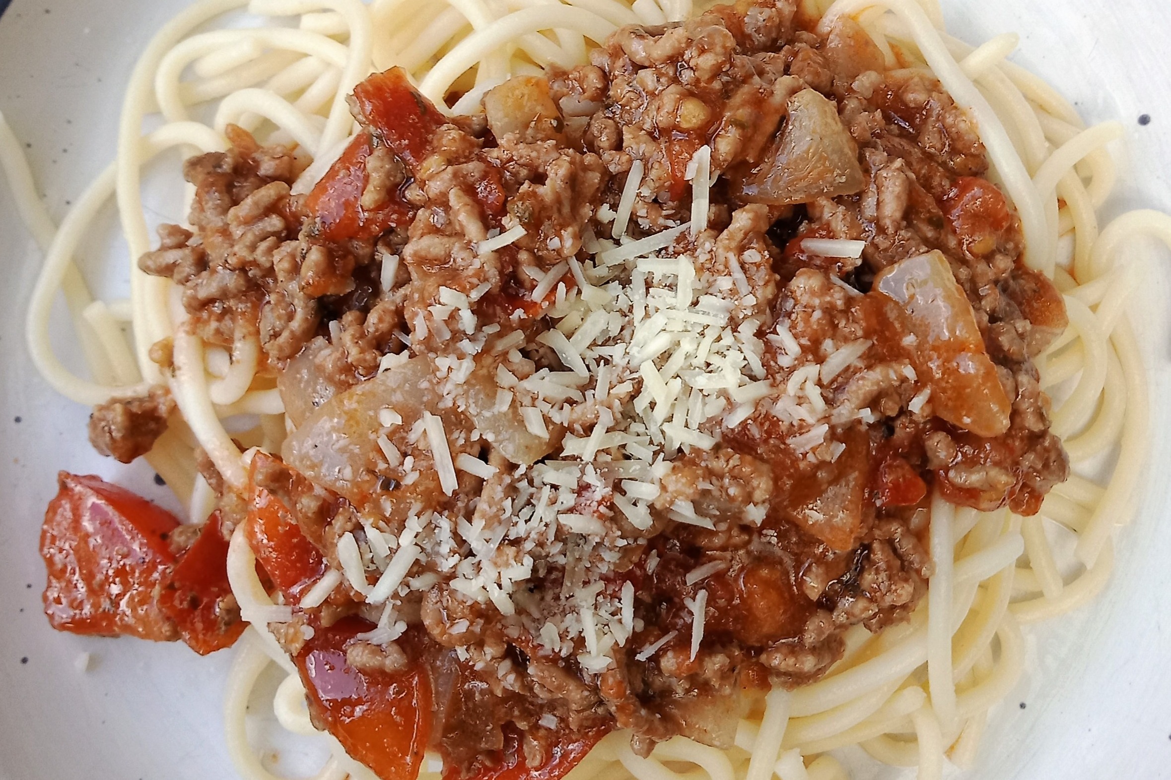 Great Grandma's Spaghetti Bolognese with Fresh Tomatoes - Mama Maria's ...